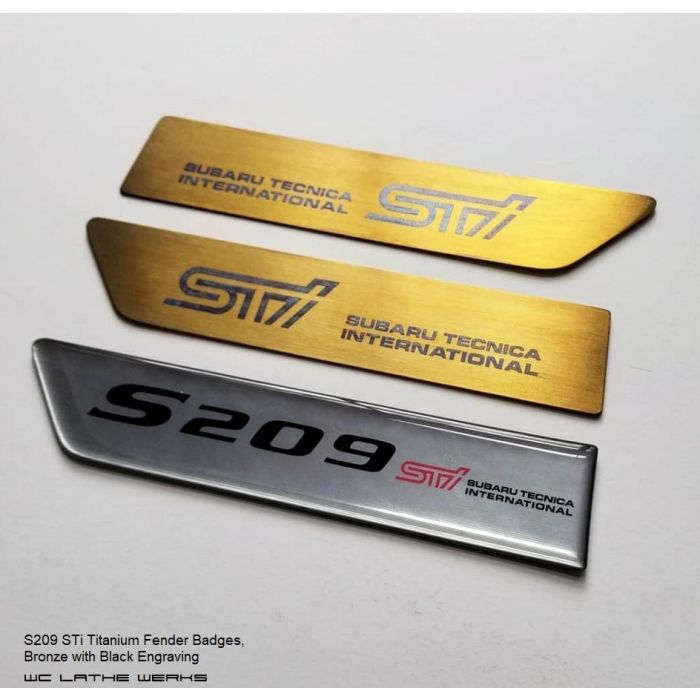 Subaru Ti Fender Badges-S209